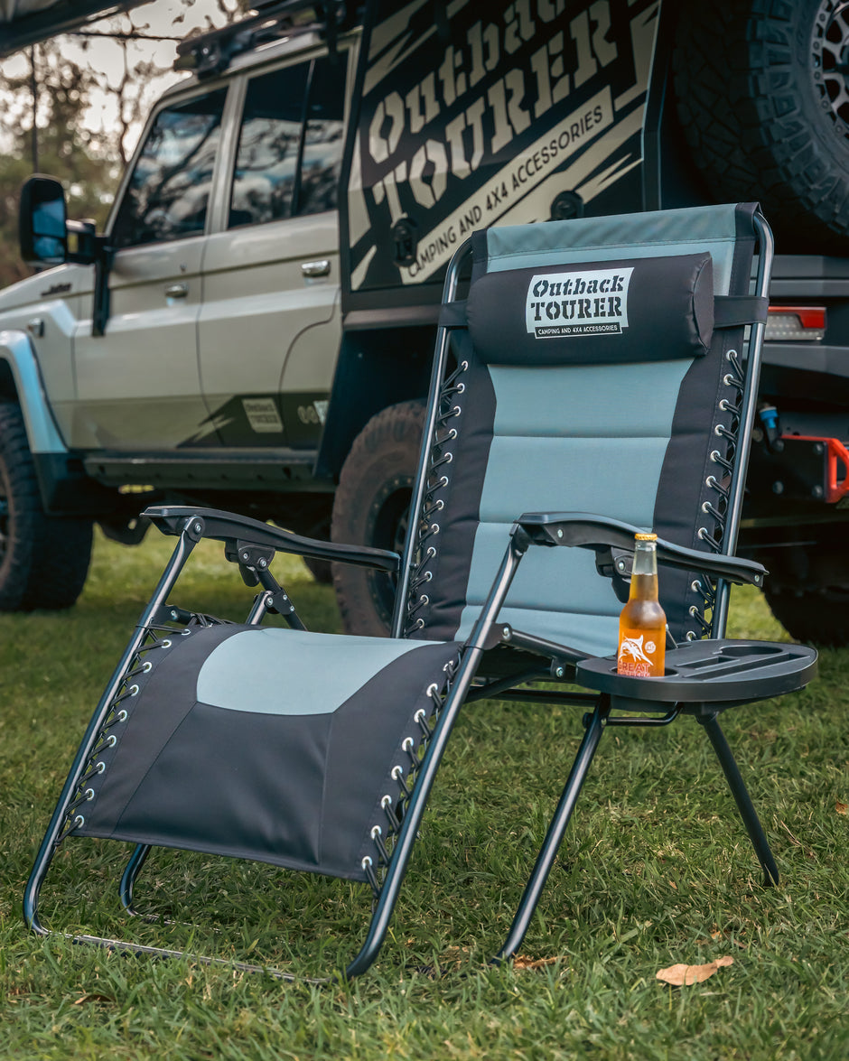 Tables, Chairs, Fire Pit – Outback Tourer