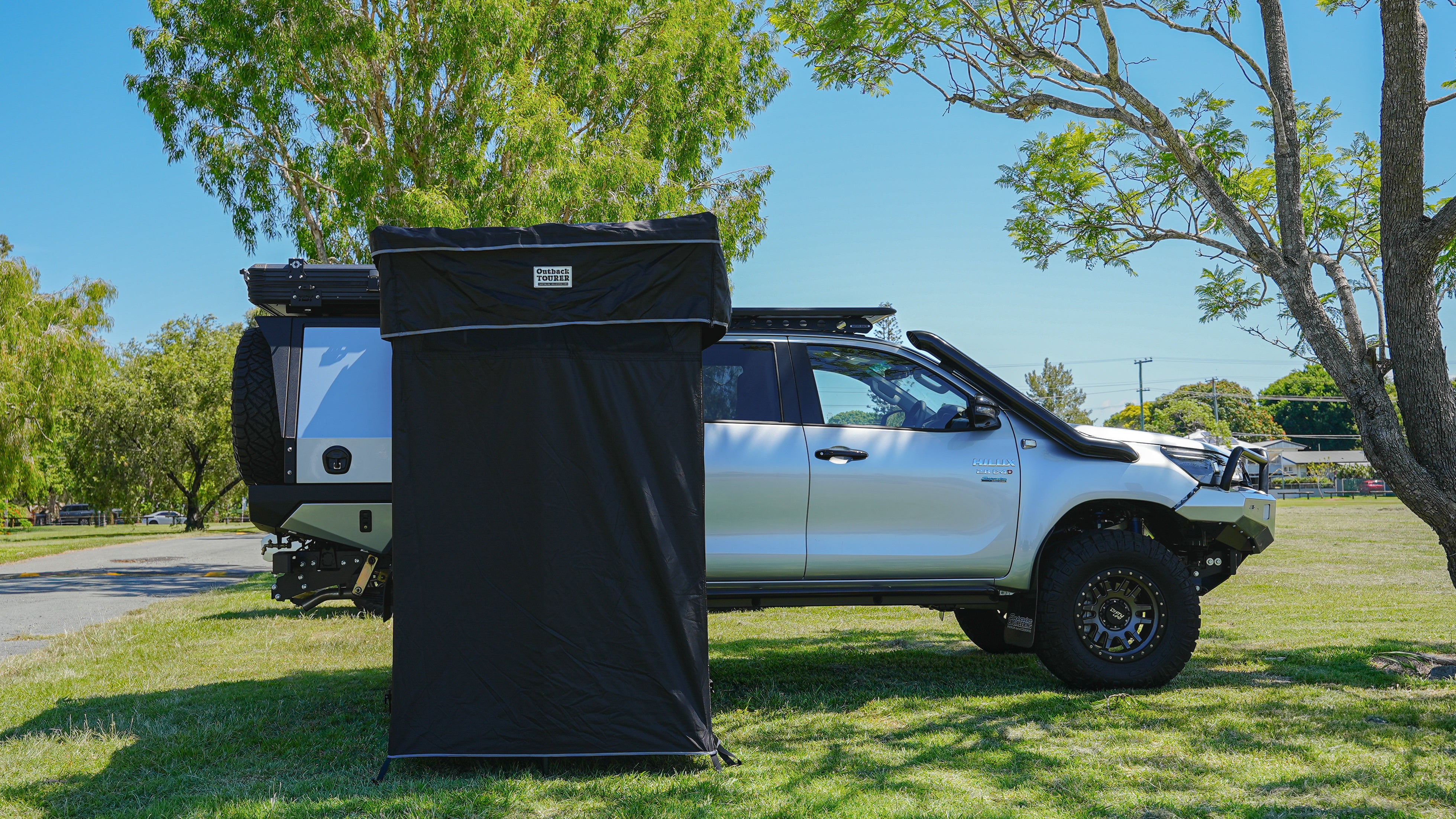 Outback Tourer Double Shower Awning
